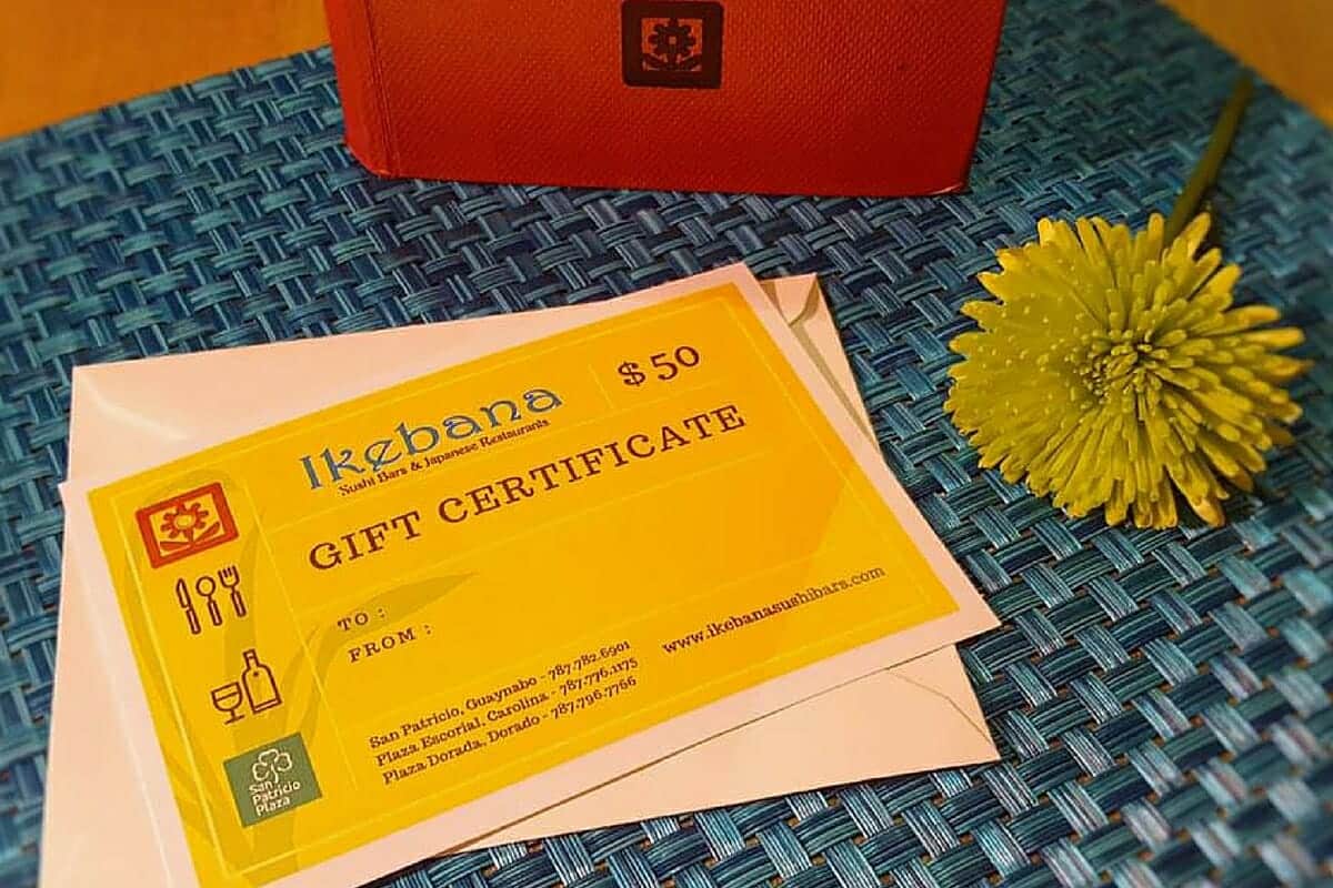 Gift Card Vouchers | Ikebana Sushi Bars & Japanese Restaurants